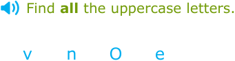 IXL - Find the uppercase letters (Foundation English practice)