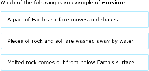 IXL - Classify changes to Earth's surface I (Year 3 science practice)