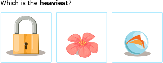 IXL - Light and heavy (Foundation science practice)