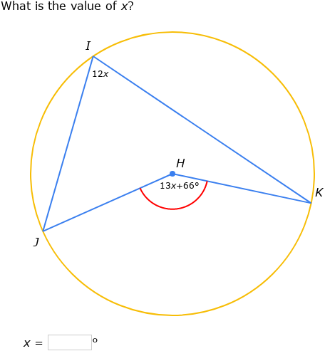 IXL - Inscribed angles (Year 10 maths practice)